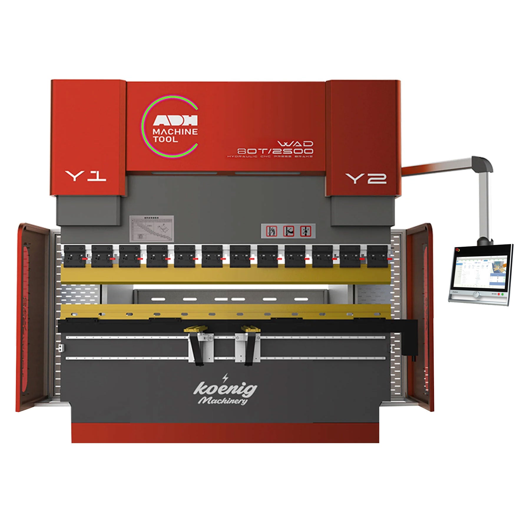 WAD-80T/2500-AU CNC Press Brake – Koenig Machinery